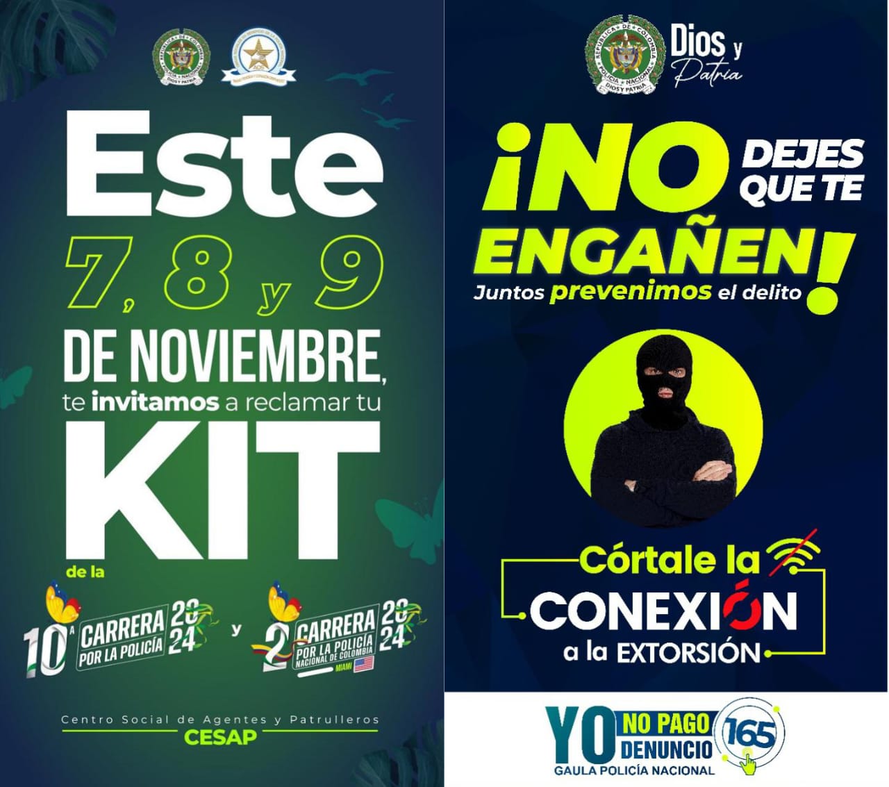 El Gaula de la Policía Metropolitana de Barranquilla invita a la Carrera por la Policía el 10 de ...