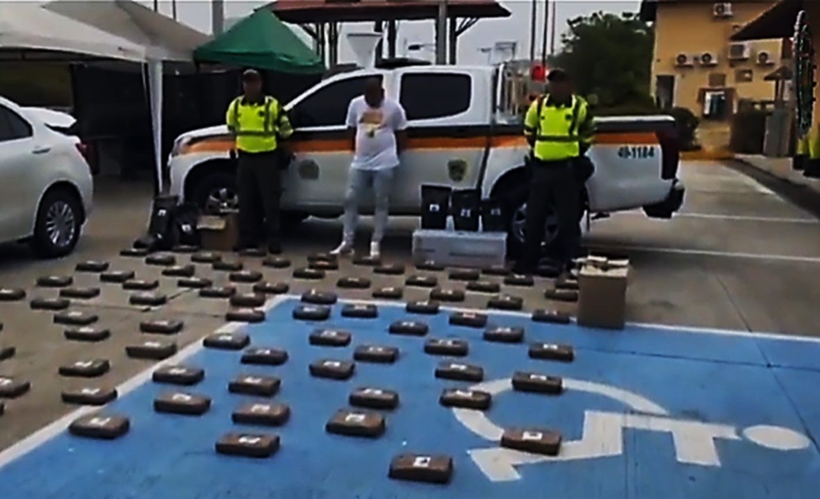 Un capturado con más de 66 kilos de marihuana en la Vía al Mar — NoticiasBQ